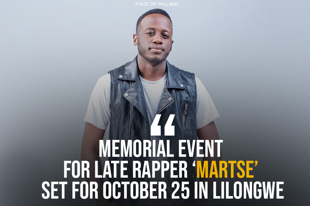 Memorial Event for Late Musician Martse Set for October 25 – Face of Malawi