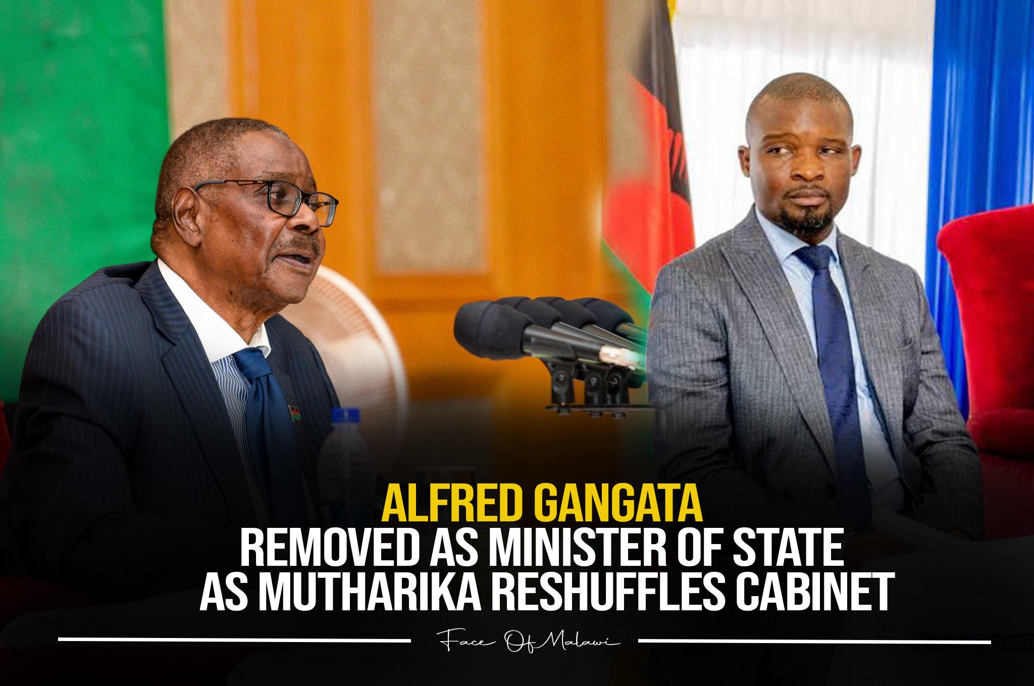 Alfred Gangata Removed as Minister of State as Mutharika Reshuffles ...
