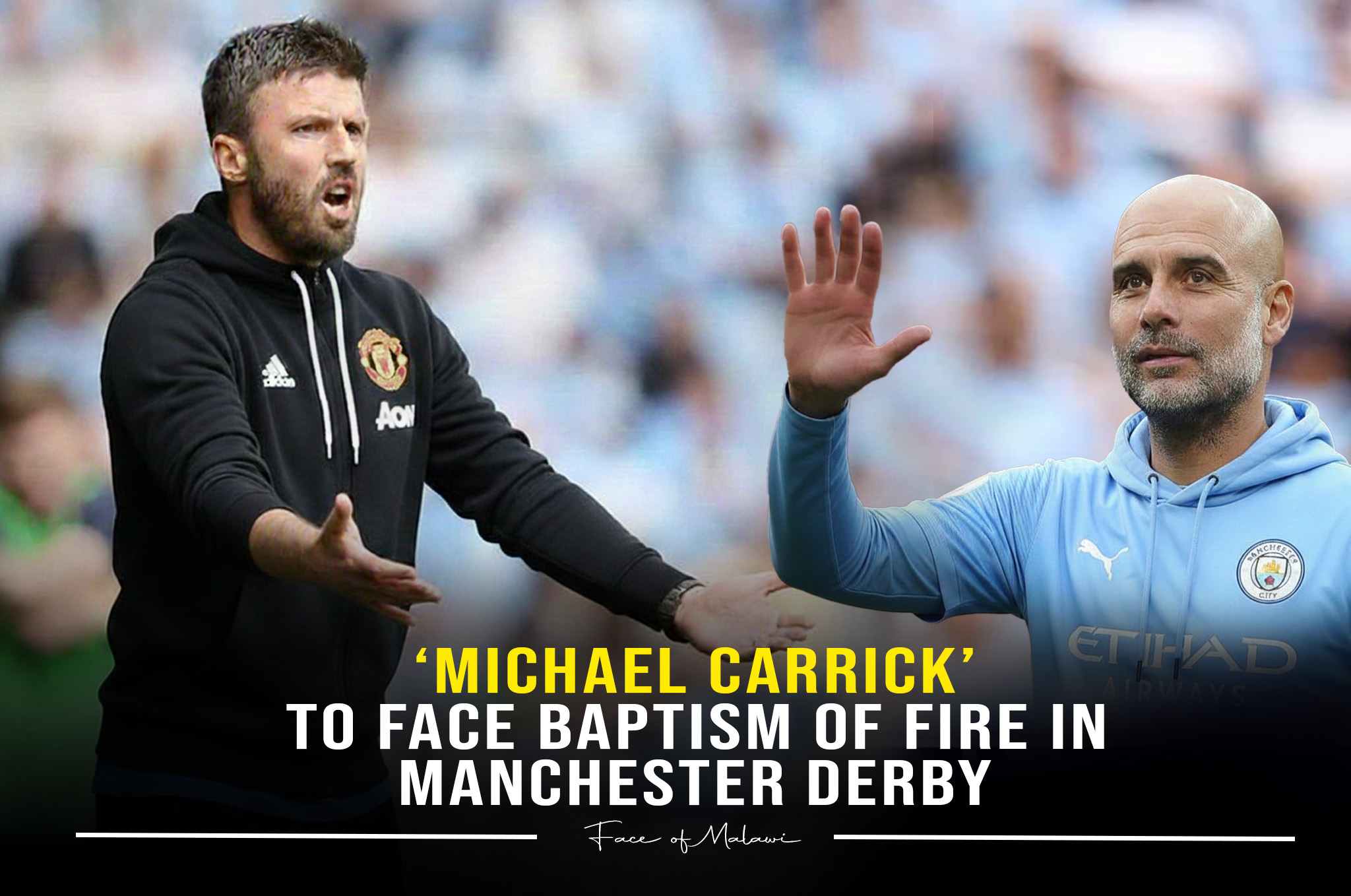 Michael Carrick to Face Baptism of Fire in Manchester Derby – Face of ...