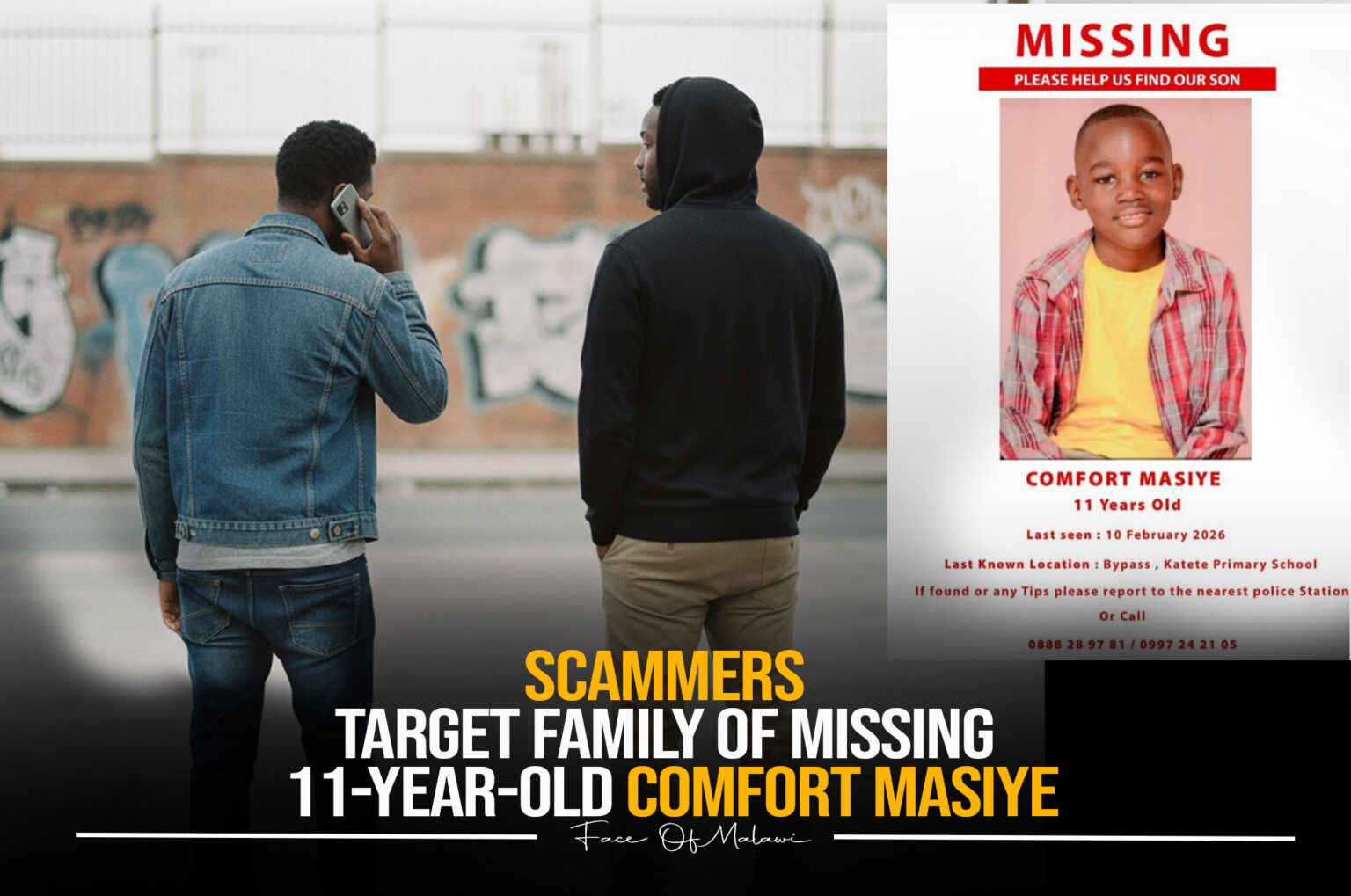 Scammers Target Family of Missing 11-Year-Old Comfort Masiye – Face of ...
