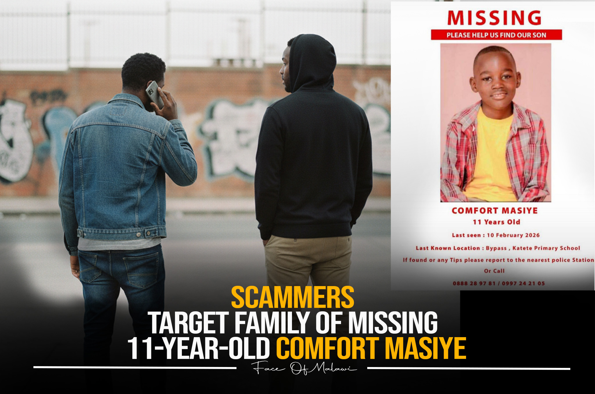 Scammers Target Family of Missing 11-Year-Old Comfort Masiye – Face of ...